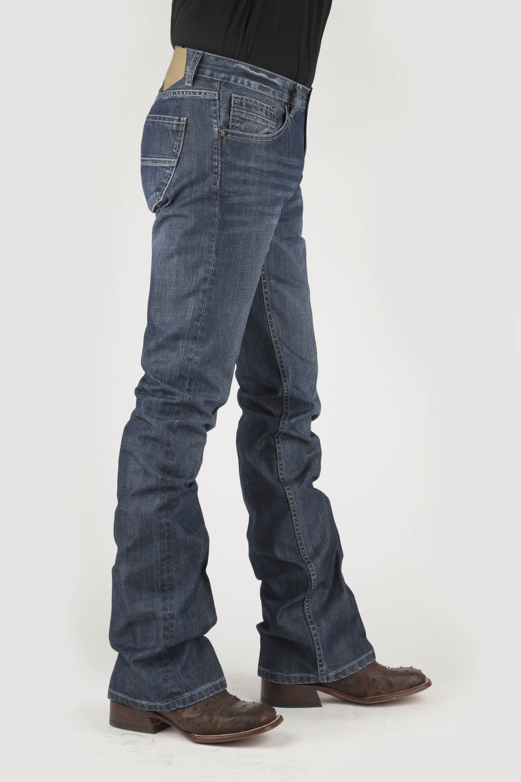 Mens Double Needle Seam Back Pocket Jeans – Tin Haul