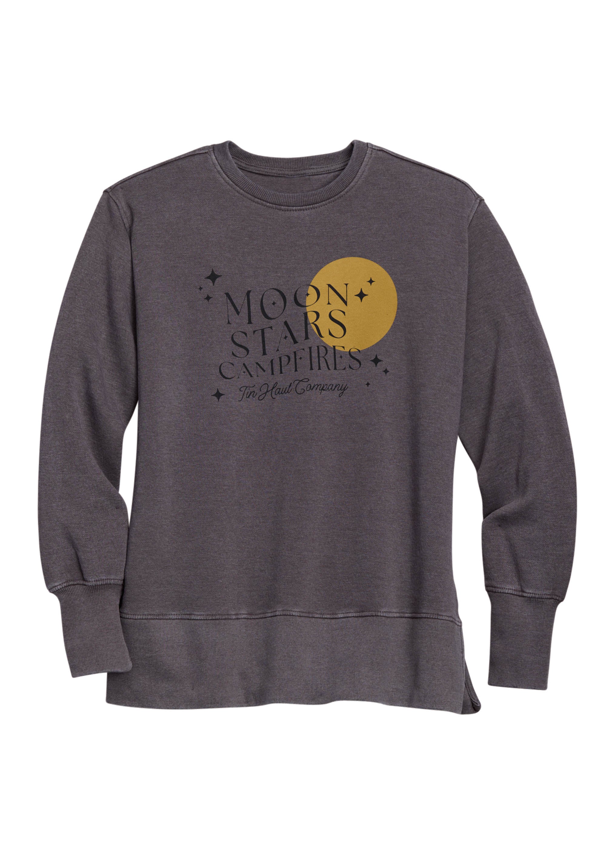 Womens Sweatshirt Pullovertin Haul Moon Stars And Campfiresr Western S ...